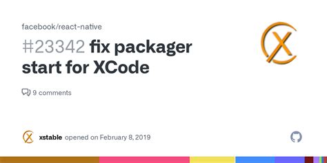 Fix Packager Start For Xcode · Issue 23342 · Facebookreact Native · Github