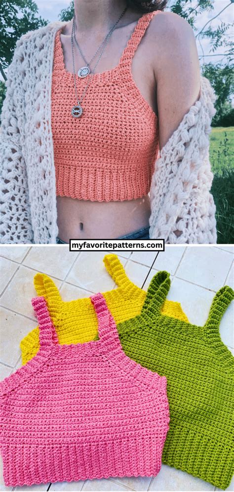 40 Free Crochet Tank And Crop Top Patterns Myfavoritepatterns