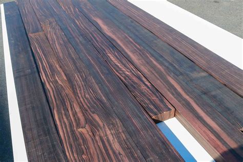 Ebony Macassar Lumber • Rare Woods Usa
