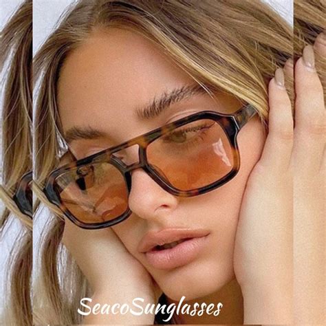 Cat Eye Tortoise Shell Sunglasses Etsy