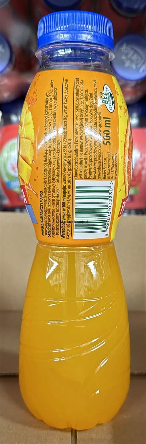 Hortex Pomarańcza Mango 500ml Hurtownia Z Napojami 1800 Produktów