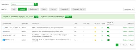 openlitespeed wont install aapanel free hosting control panel one