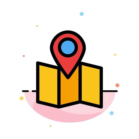 Location Map Pointer Abstract Flat Color Icon Template 14366783 Vector Art At Vecteezy