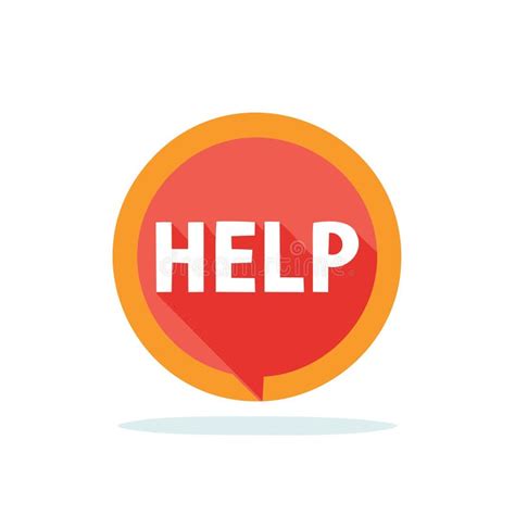 Help Button Icon Vector Illustration Design Stock Vector Illustration