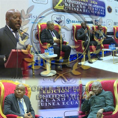Reginaldo Biyogo Inaugura La Segunda Conferencia De Apertura Del Año Judicial 2026 En Guinea