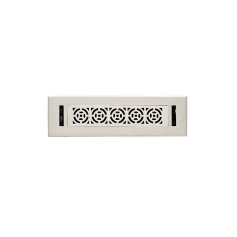 Burrel Two Tone Brass Floor Register Brushed Nickelpolished Nickel 2 1