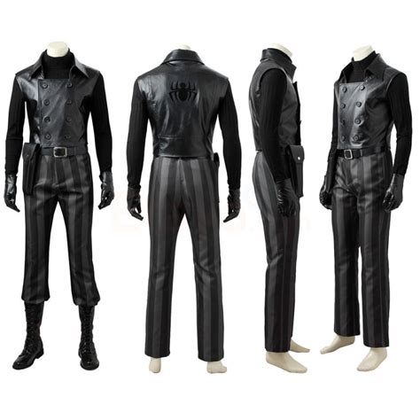 Spider Man Cosplay Costume Spider Man Into The Spider Verse Noir Suit