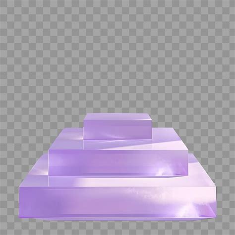 Premium Psd A Purple Cube With A Purple Cube On It