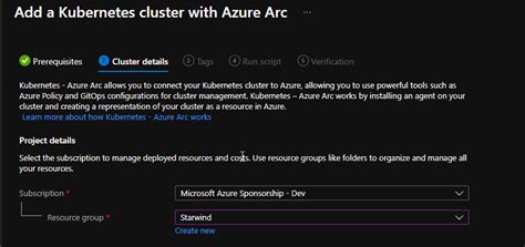 Integrating AKS Custer In Azure Arc