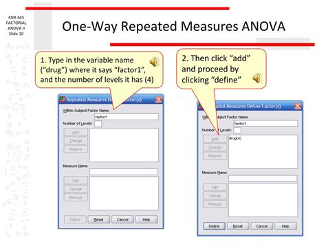 Ppt Repeated Measures Anova Powerpoint Presentation Free Download