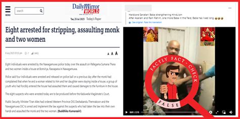 The Visuals Depict A Sri Lankan Buddhist Monk Caught In An Alleged Sex Scandal Not An Indian