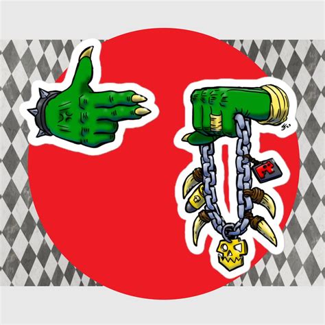 Ork Run The Teef Stickers Etsy