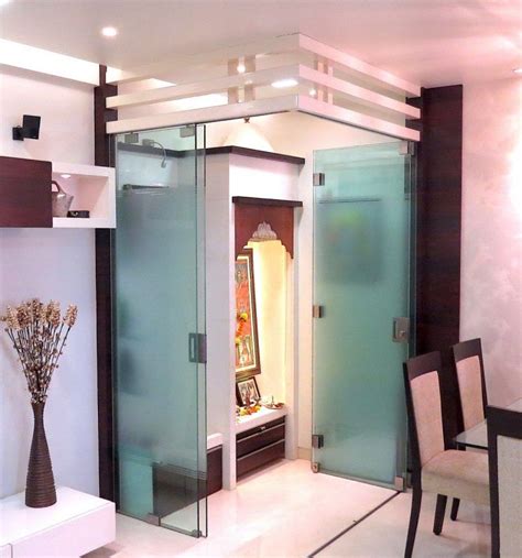 Frosted Glass Pooja Room Door Designs Room Door Design Pooja Room