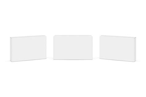 Three Rectangular Packing Medical Or Cosmetic Boxes Mockups