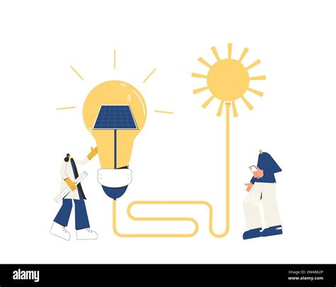 Solar Energy System Concept Installing Solar Panel Sustainable