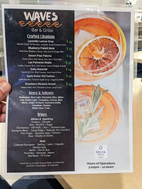Online Menu Of Waves Bar And Grill Restaurant Kissimmee Florida