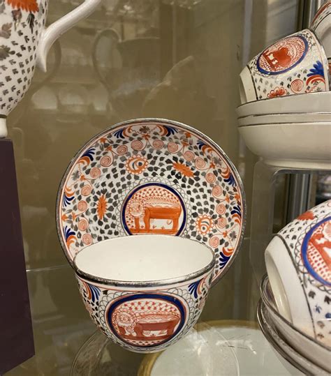 Minton Tea Set In Crazy Cow Pattern Set Of 14 1810 Vanbrugh West Antiques Ltd