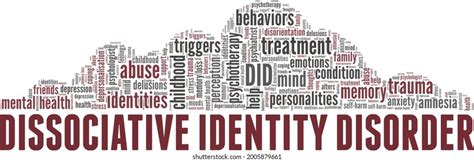 Did Dissociative Identity Disorder Vector Illustration Stock Vector