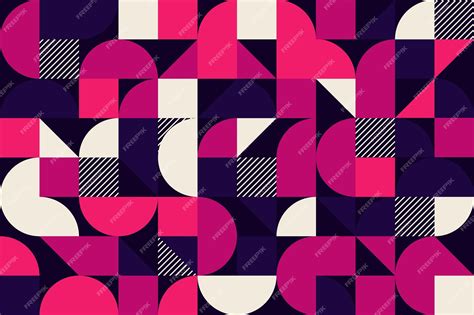 Premium Vector Complex Geometric Seamless Pattern Composition