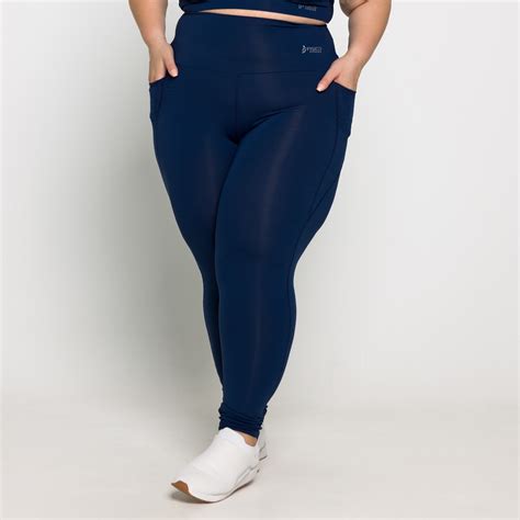 Calça Caroline Plus Size Em Poliamida Físico Fitness