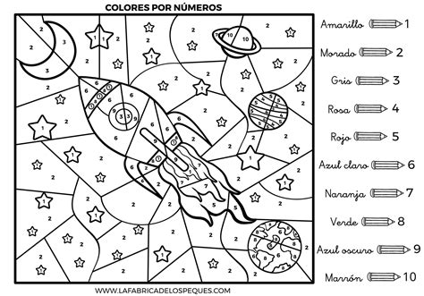 Imprimibles Gratis De Colores Por Números Para Niños