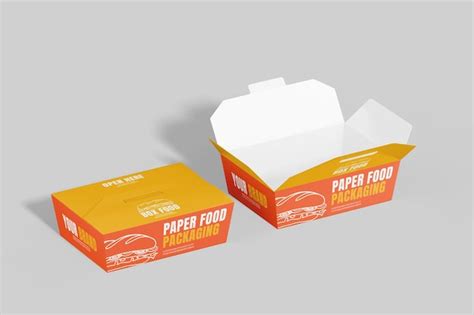 Premium Psd Paper Food Packaging