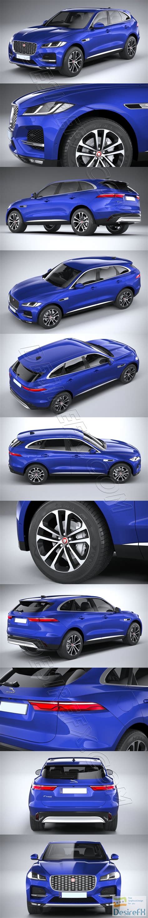 Download Jaguar F Pace Regular 2021 3d Model Desirefxcom