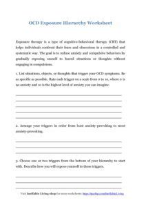 Ocd Exposure Hierarchy Worksheet