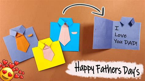 Origami Shirt Fathers Day Origami How To Make A Fathers Day Card