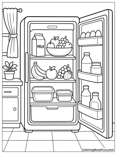 48 Kitchen Coloring Pages Free Pdfs Coloringbookfun