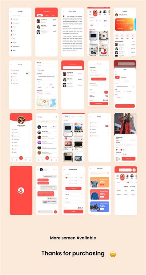 marketplace e commerce ui kit figma and sketch ios ui kit mobile
