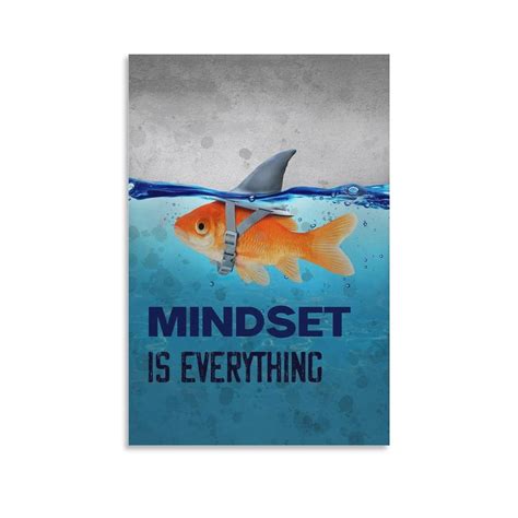 Motivational Positive Saying Mindset Is Everything Poster Cool Artworks