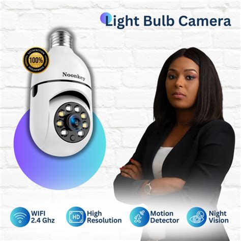Light Bulb Security Hidden Camera 360° Ghana Cod