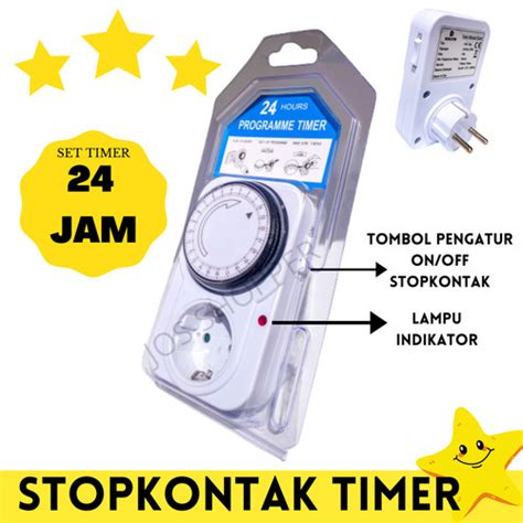 Jual Stop Kontak Timer 24 Jam High Quality Timer Listrik Digital Analog