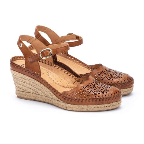 Womens Wedge Sandals With Hook And Loop Closure Vila W9y 1508 Pikolinos