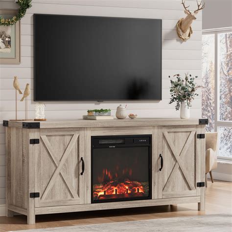 Furmax Fireplace Tv Stand For Up To 65 Inches Tvs Farmhouse