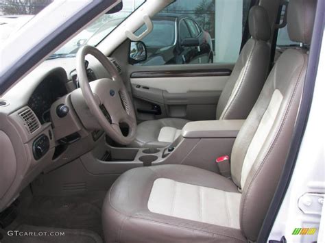 Medium Parchment Beige Interior 2003 Ford Explorer Eddie Bauer 4x4