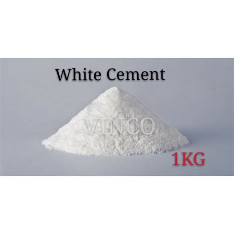 1kg White Cement Simen Putih For Tiles Filler Grout Jubin Shopee