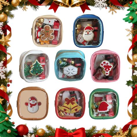 Christmas Makeup Bag Christmas Mini Zippered Pouch Small