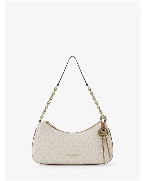 Michael Michael Kors Mk Nolita Medium Signature Logo Chain Pochette In