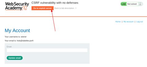 CSRF Vulnerability With No Defenses PortSwigger Write Up Deep Hacking