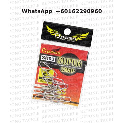 Opass Fishing Snap Swivel Lure Snap Sr 03 Super Snap Untuk Lure Snap