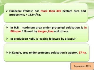 Protected Cultivation Of Vegetable Crops BY HARMANJEET PPTX Agriculture Industries