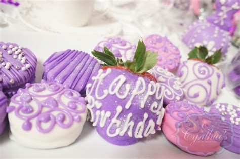 Sofia The First Chocolate Strawberries And Oreos Chocolate Sofia The First Birthday Parties