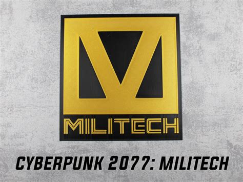 Cyberpunk 2077 Militech Logo By Zvedakmakerworld Download Free 3d Models