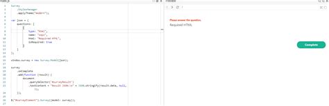 Cant Complete Survey With Required Html Question · Issue 2278 · Surveyjssurvey Library · Github