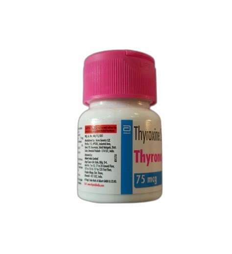 Thyroxine 75 Mcg Tablets Thyronorm At ₹ 175bottle Thyronorm Tablet