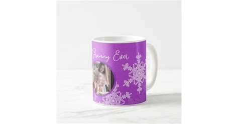 Best Granny Ever Purple Snowflakes Minimalist Text Coffee Mug Zazzle