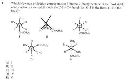 Newman Projection Of 2 Methylpentane