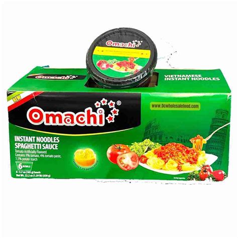 Omachi Spaghetti Instant Noodles Bowl 4 X 6 X 105g
